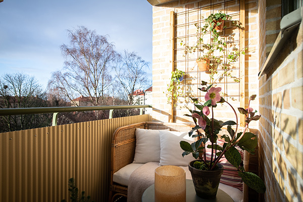 Inspiration för balkongen och uteplatsen
