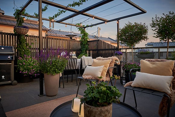 Inspiration för balkongen och uteplatsen