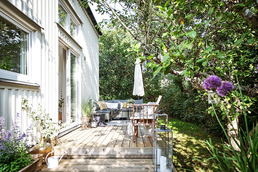 Styla uteplats inspiration och tips inför försäljning